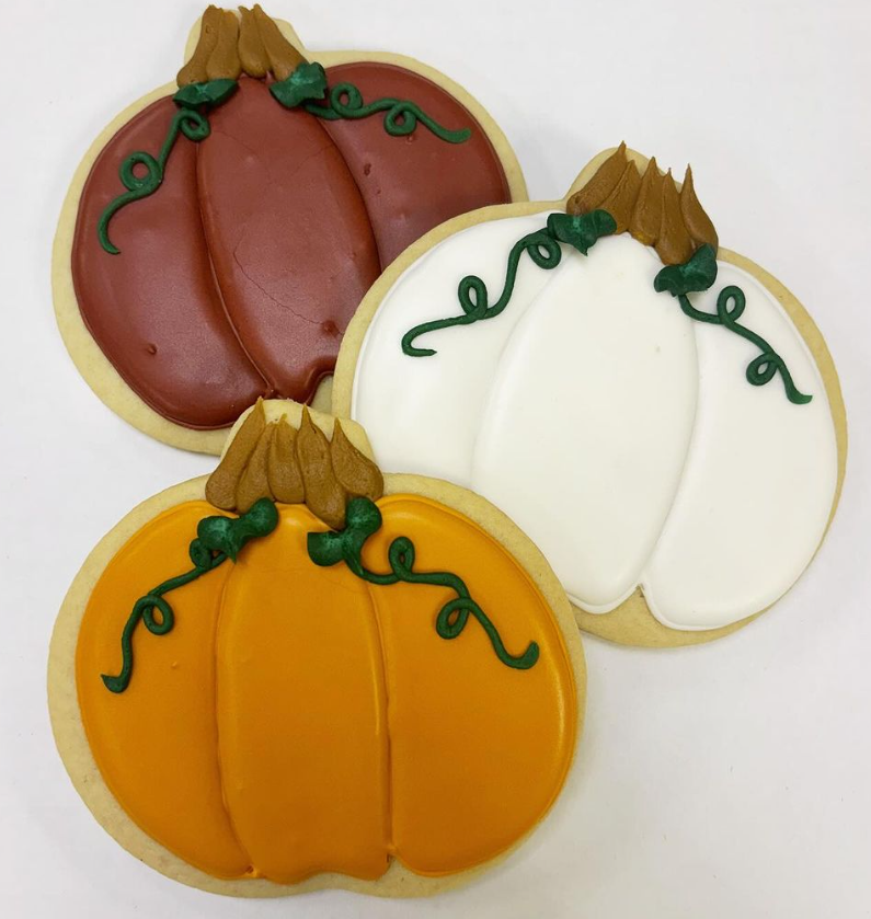 Pumpkin Royal Frosting Cookies | Rise Bake Shoppe