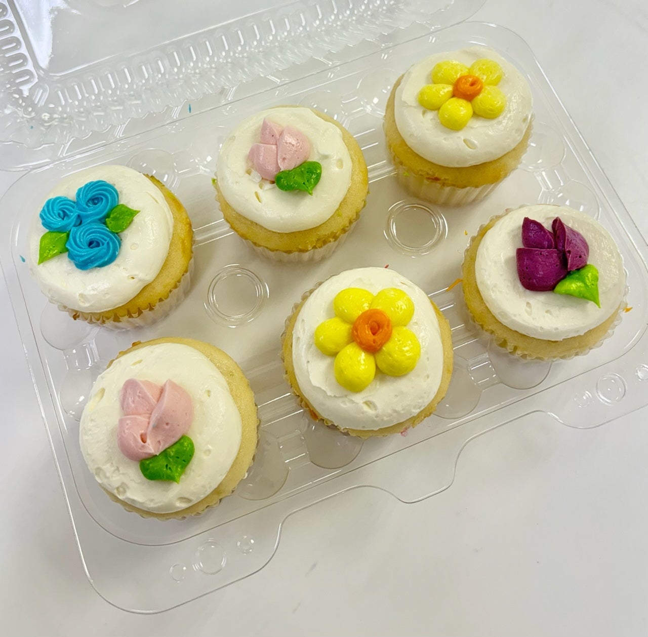 Flower Cupcakes Half-Dozen | Rise Bake Shoppe